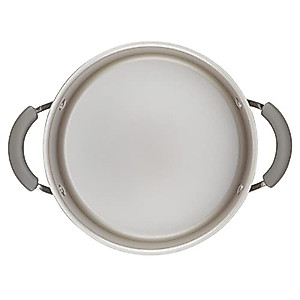 Rachael Ray Get Cooking! Nonstick Cookware Pots and Pans Set, Includes Baking Pan and Cooking Tools, 12 Piece - Gray