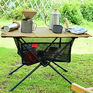 Desk Box Tripod Mesh Basket Organizer for Camping Table Rack Bag Outdoor Folding Net Bag Picnic Under Table Storage Bag under table storage bag under table basket storage for desk organizing under net