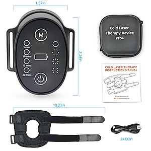 UTK Cold Laser Therapy Device for Dogs, Red Light Therapy for Dogs, Deeper Directly Targeted Pain Relief in Joint, Hip and ACL - Portable Infrared & Red Light with 660nm 850nm for Pets