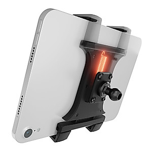 Tackform Universal Tablet Holder with 20mm Ball | Compatible with All iPad Mini/Air/Pro, Galaxy Devices, More | Spring Loaded Grip | Commercial Grade