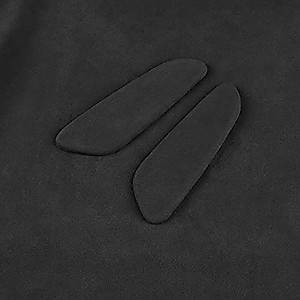 Toworldit Alcantara + ABS Material Center Console Armrest Box L/R Cover Trim Sticker Compatible with BMW Mini Cooper F60 2018-2020 (Black Gray)