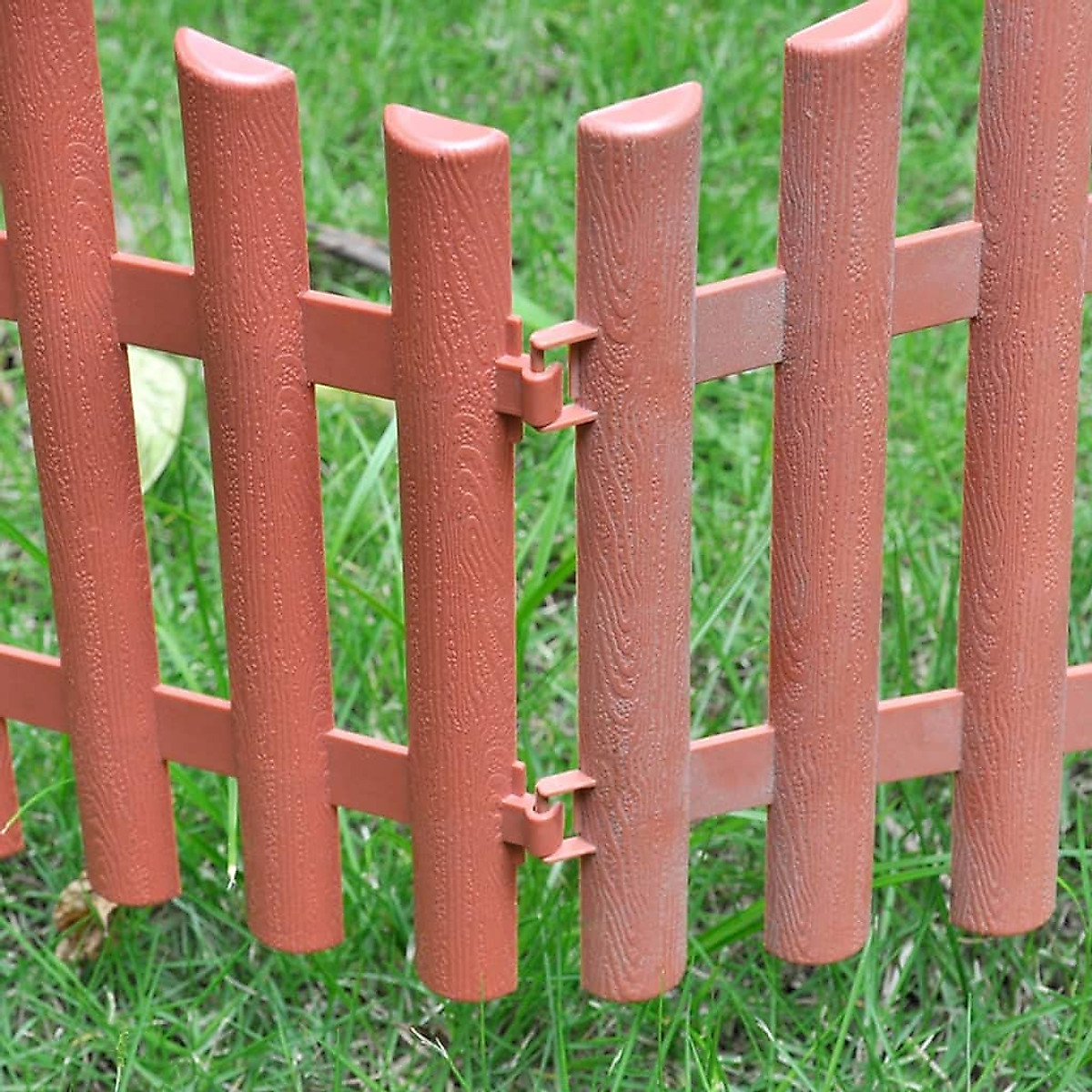 Garden Fence Edging, Fence Stone Hammer in Lawn Edging Spring Yard Lawn Garden Faux Stone Patio Fence Garden Decor Flower Grass Bed Border