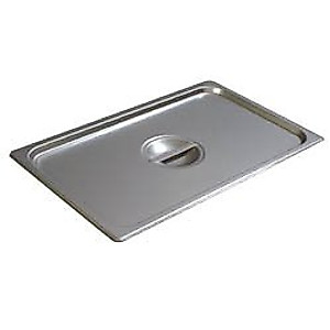 Carlisle FoodService Products Durapan Full-Size Stainless Steel Food Pan Lid with Concave Handle for Catering, Buffets, Restaurants, Silver