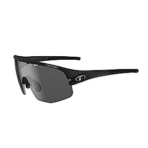 Tifosi Optics Sledge Lite Sunglasses (Matte Black, Smoke/AC Red/Clear)