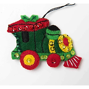 Bucilla Felt Applique Ornament Kit, 2.5" x 2.5", Christmas Minis