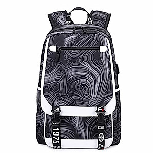 ZHANAO Laptop Backpacks for Student Boys Backpacks for Middle School Bookbag with USB Daypack Travel