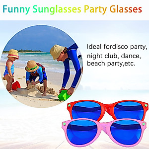 Soghot HUI JIN 6 Pcs Jumbo Plastic Sunglasses Funny Party Glasses Swim Party Favors for Festival Supplies Accessories
