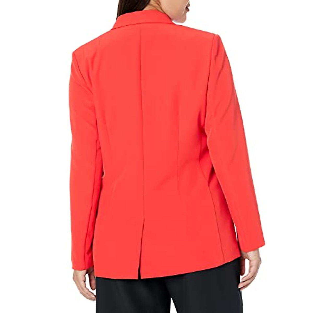 The Drop Women's Kurt Double Breasted Blazer, Lava Red, X-Large