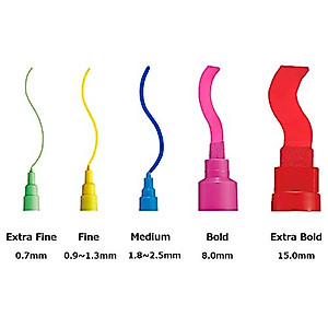 Uni POSCA Paint Marker Pen, 10 White Pen Set (PC5M.1) - Medium Point - Odorless Water Resistant Pen Maker, with Original Sticky Notes