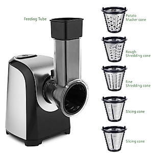 Electric Vegetable Graters Professional Salad Maker, Electric Slicer Shredder Graters for Kitchen, Gratersr/Chopper/Salad/Shooter, Electric Salad Machine for Vegetables Carrot Cheese