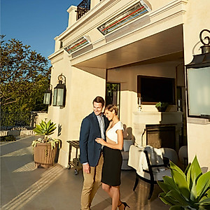 Infratech C-1524 WH Stainless Steel 33” Single Element Fixture 1500 Watt, 240 Volt, White Finish