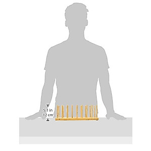 Trademark Innovations Multi-Purpose Bamboo Plate Holder and Pot Lid Organizer (Set of 4)