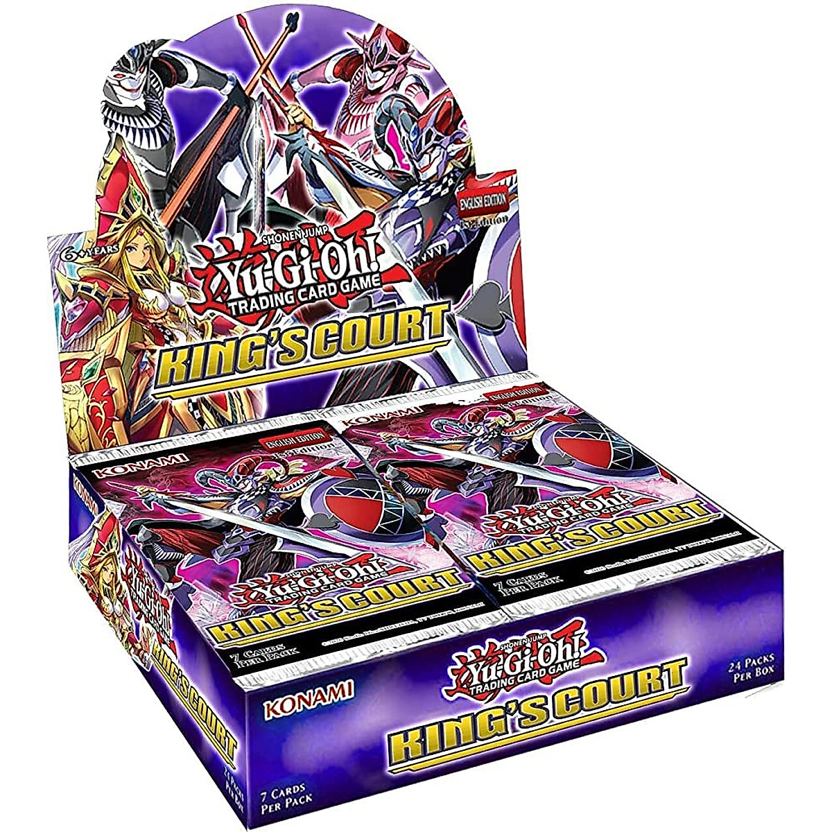 YuGiOh King's Court Booster Box (24 Packs, 7 Cards per Pack)