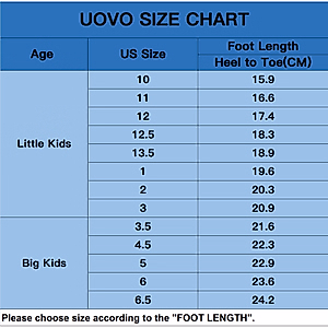 UOVO Boys Shoes Boys Sneakers Boys Tennis Running Shoes Waterproof Hiking Shoes Kids Athletic Outdoor Sneakers Slip Resistant(Little/Big Boys) (Black/Orange-one, numeric_6_point_5)