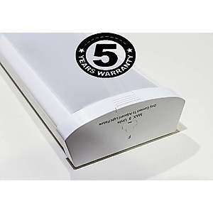 (Pack of 4) LED Shop Light 4FT, 40W 4800LM 6000K Super Bright White, Linkable LED Light Bar for Room, Garage, Corded Electric with Built-in ON/Off Switch, Frosted Cover