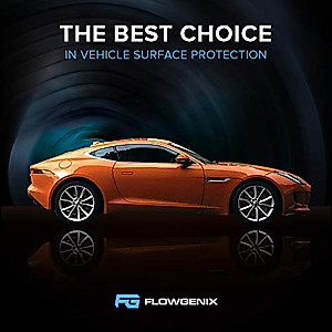 Flowgenix™ Waterless Car Wash Spray - Grand Finale - Motorcycle Cleaner & Car Wax Polish (8 oz) - Ceramic Coating - Incl. 2 Microfiber Towels - Best Cleaner & Quick Detailer to Make Your Vehicle Shine