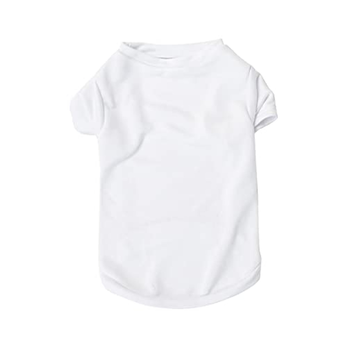 Craft Express Sublimation Blank Pet T-Shirt - Medium, Large, and Extra Large Size Shirts for Pets Ready to be Personalized - Set of 2 (Medium)