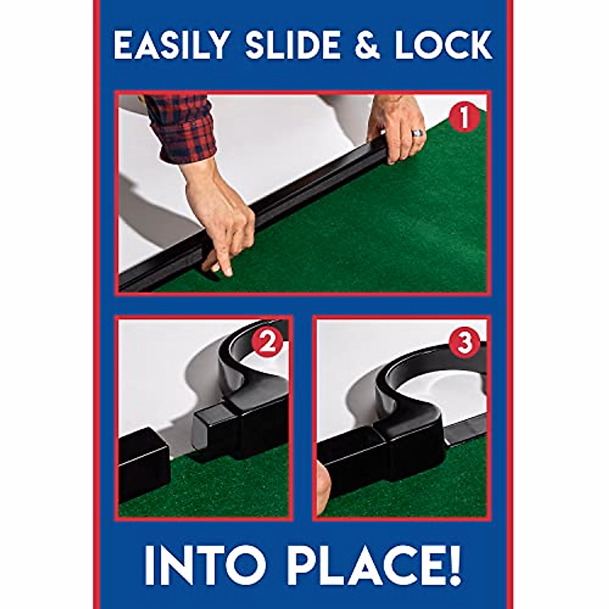 Franklin Sports Billiards Mini Putt Golf - Mini Golf + Pool Combo Game - Fun Indoor + Outdoor Family Game for Kids + Adults - Solo + Multiplayer Game