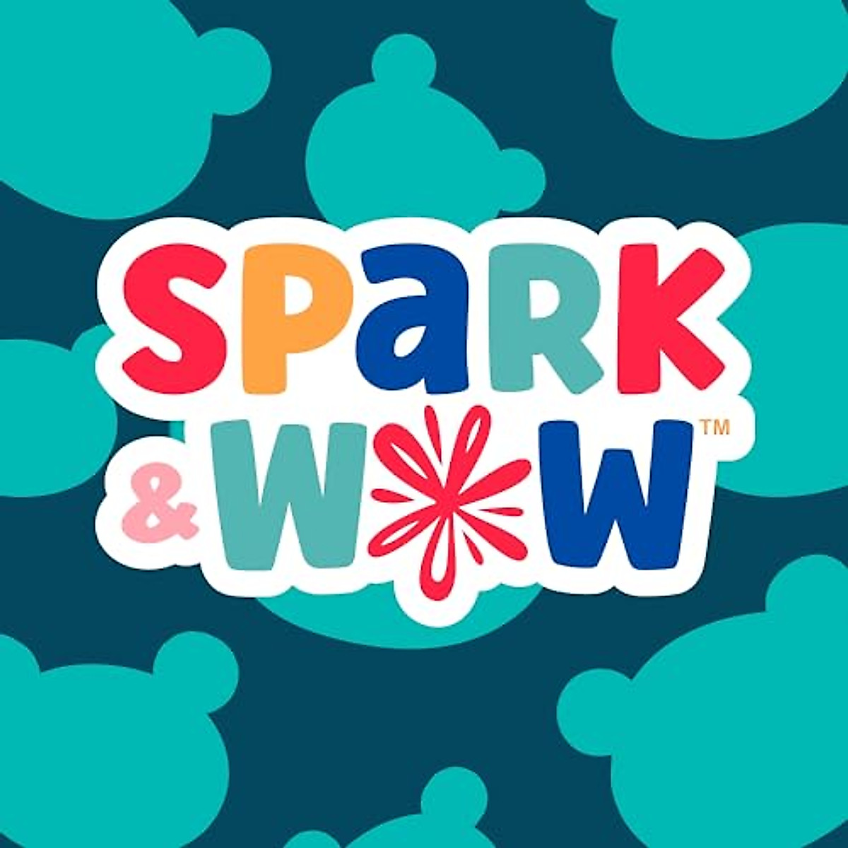 SPARK & WOW Bear Activity Wall Panel - Ages 18m+ - Montessori Sensory Wall Toy - 4 Activities - Busy Board - Toddler Room Décor