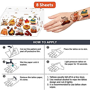 Fall Temporary Tattoos Sticker for Kids 93PCS Fall Themed Birthday Party Supplies Decorations Party Favors Autumn Pumpkin Leaf Fox Halloween Cute Kids Boy Girls Gifts Ideal School Prizes