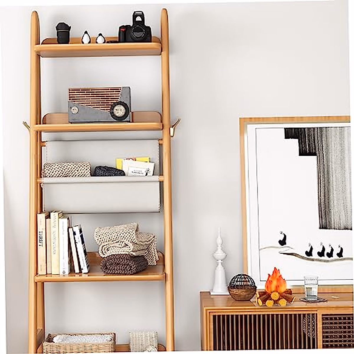 FONDOTIN Flame Lamp Battery Desk Lamp Halloween Decor Battery Light Bulb Simulated Campfire Lamp Simulated Fire LED Torch LED Desk Light Flashing Decorate Bonfire Lamp Prop Lights Resin