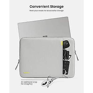 tomtoc 360° Protective Laptop Sleeve for 13-inch MacBook Air M3/A3113 2024, M2/A2681 M1/A2337 A2179 A1932 2024-2018, 13-inch MacBook Pro M2/A2686 M1/A2338 2024-2016, Water-Resistant MacBook Case Bag