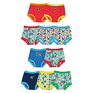 Disney Pixar Potty Training Pants with Cars, Toy Story, Nemo & More with Chart & Stickers in Sizes 2T, 3T and 4T, 10-Pack