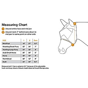 Cashel Crusader Designer Horse Fly Mask with Ears, Leopard, Horse