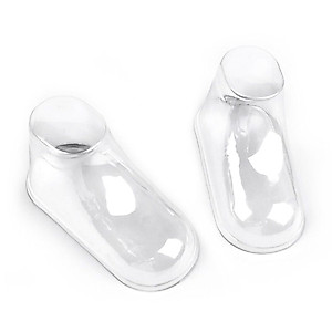 100Pcs Clear Plastic Baby Feet Display, Baby Booties Crochet Shoes Socks Showcase, Toddler Shoes Supports Shoe Forms Stand Holder for Store and Home Use, 50Pair, 8, 9, 10, 11, 12CM