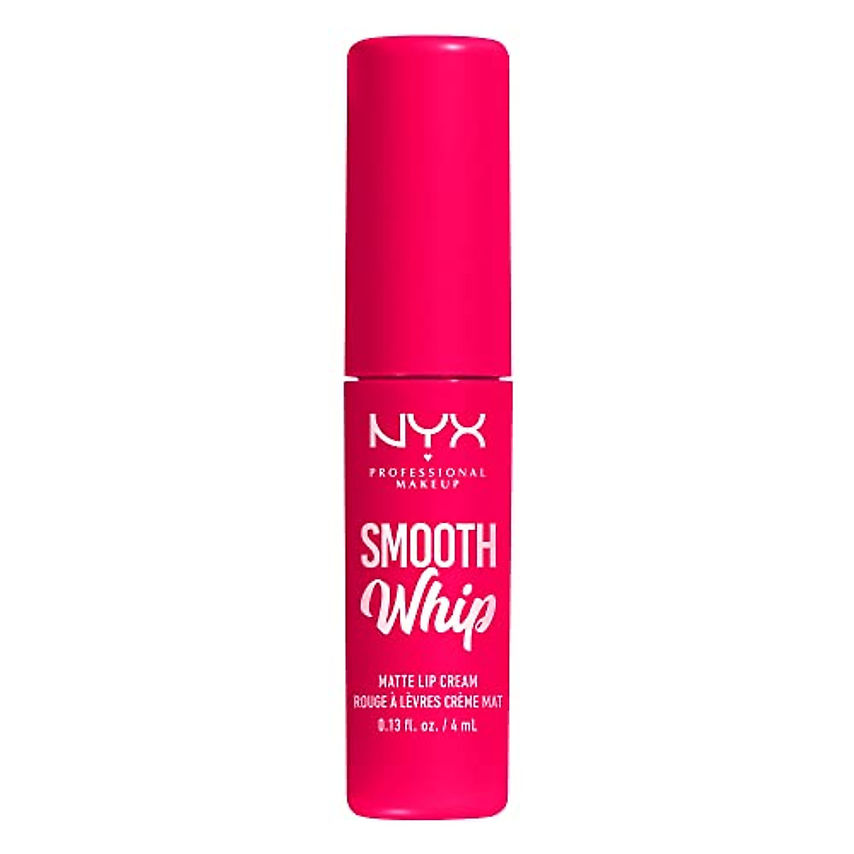 NYX PROFESSIONAL MAKEUP Smooth Whip Matte Lip Cream, Long Lasting, Moisturizing, Vegan Liquid Lipstick - Pillow Fight (Hot Fuschia)
