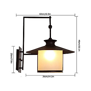 Danzhenshop Farmhouse Wall Sconces Set of One Modern Exterior Outdoor Wall Up Lantern Security Lantern Outside Garden Light - Bedside House Reading Living Room Home Hallway Dining