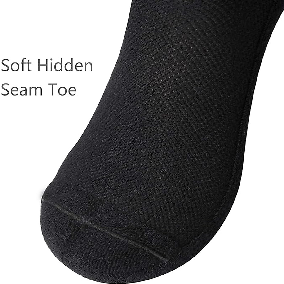 +MD Ultra Soft Athletic Running Socks for Women and Men, Cushioned Moisture Wicking No Show Short Casual Sports Socks-6 Pairs, 2Black/2White/2Grey9-11