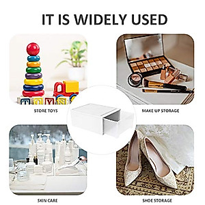 Alipis 1pc box Stacking for Bathroom Simple Visible Underwear Fabrics Holder Desktop and Plastic Drawer Bins L Front Large Capacity Hardware Sundries Chest Cabinet Drawer-type