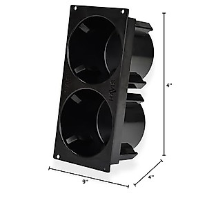 Havis, INC. Havis, Inc. C-Cup2-I Console, Accessory, Cup Holder, Internal Mount, 4Int Mounting Space, Dual