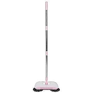 Leftwei Carpet Sweeper, Household Hand Push Sweeper Mini Hand Push Sweeper Mop Carpet Broom Dustpan for Homes Dormitories Apartments Hotels Office Buildings (Pink), LEFTWEI1PYFAZE0GG-12