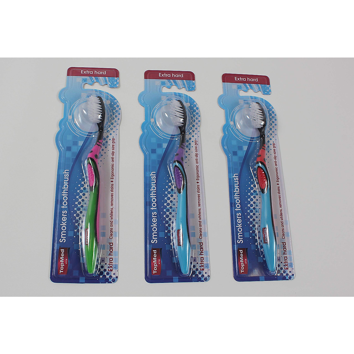 Top Med ETS Smokers Toothbrush Extra Hard (Color May Vary)