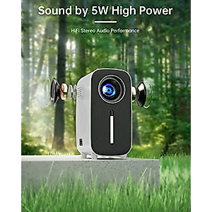Mini Bluetooth Portable Movie Projector - HISION 1080P Projector 4K ...