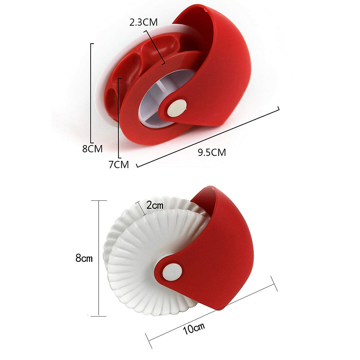 6 Pcs Pastry Wheel Decorator Cutter, Cookie Cutter Wheel Pizza Baking Beads Pie Crust Cutters, DIY Baking Cooking Tool
