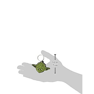 STAR WARS, RK38345C, Yoda Rubber Keychain, Multi-Color, 4.5 x 6cm