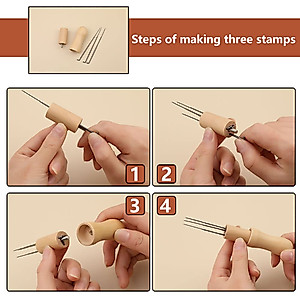 Mayboos 74 Pcs Needles Wool Felting Needles Tools Needle Felting Supplies Felting Tools Needle Felting Tool with 3 Sizes Felting Needles for Beginner Professional