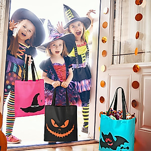hsmyank 6PCS Halloween Trick or Treat Tote Bags, Halloween Party Bag For Candies, Biscuits, Cards12.5”X13”
