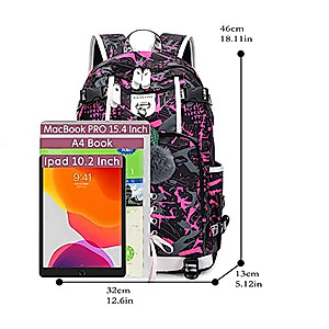 GUIVITU Kids Backpack for Girls School Bag Children Bookbag Casual Daypack with Pencil Case