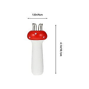 Milisten 1PCS French Knitter Wooden Knitting Spool Mushroom Yarn Knitting Spool Knitter Bead Jewelry Maker Braiding Weaving Tool