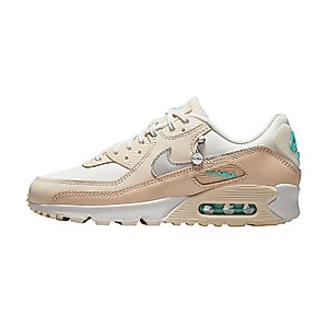 Nike Women's Air Max 90 Shoe, Phantom/Metallic Silver, 7