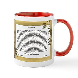 CafePress The Desiderata Poem By Max Ehrmann. Mug Ceramic Coffee Mug, Tea Cup 11 oz