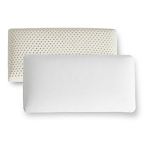 Bed Pillows for Sleeping, Natural Latex Pillow, Bedding Pillow, Soft Pillow with Removable Pillowcase for Back, Stomach or Side Sleepers, M21-11-MBZ