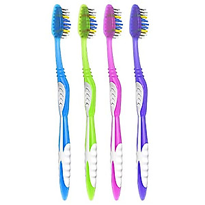 Colgate Extra Clean Full Head Toothbrush, Medium - 4 Count (Pack of 3)