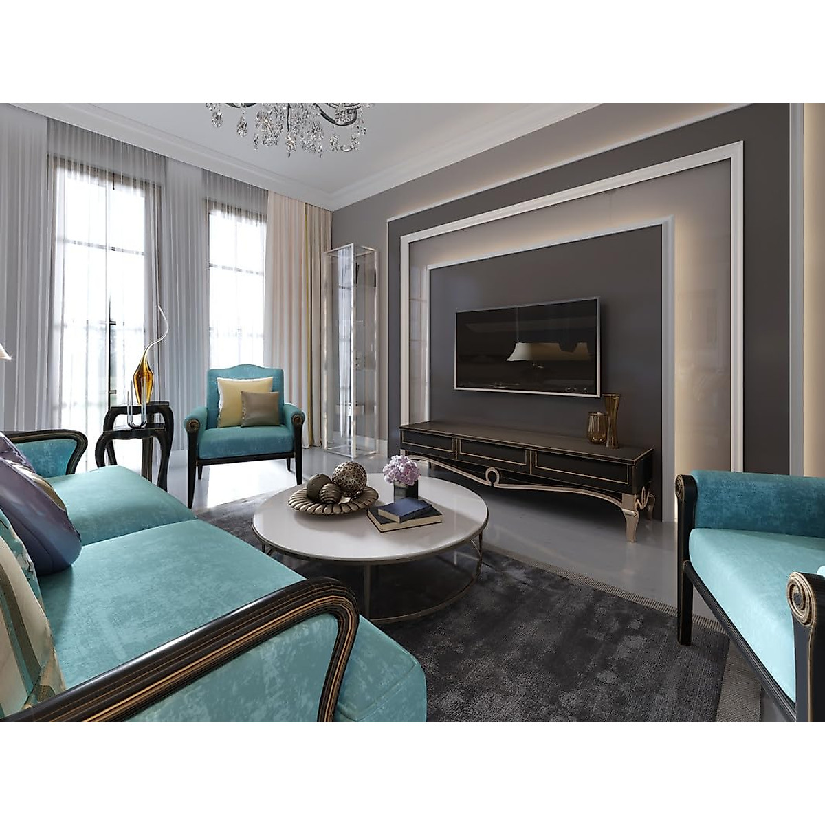 Ultra Slim Flat TV Wall Mount Bracket for LG - 50” Class UQ75 Series LED 4K UHD Smart webOS TV - 50UQ7570PUJ - Low 1.4" Profile Design, Heavy Duty Steel, Flush to Wall, Simple Install