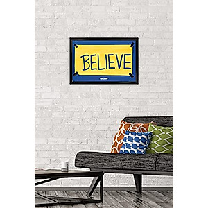 Trends International Ted Lasso - Believe Wall Poster, 14.725" x 22.375", Black Framed Version