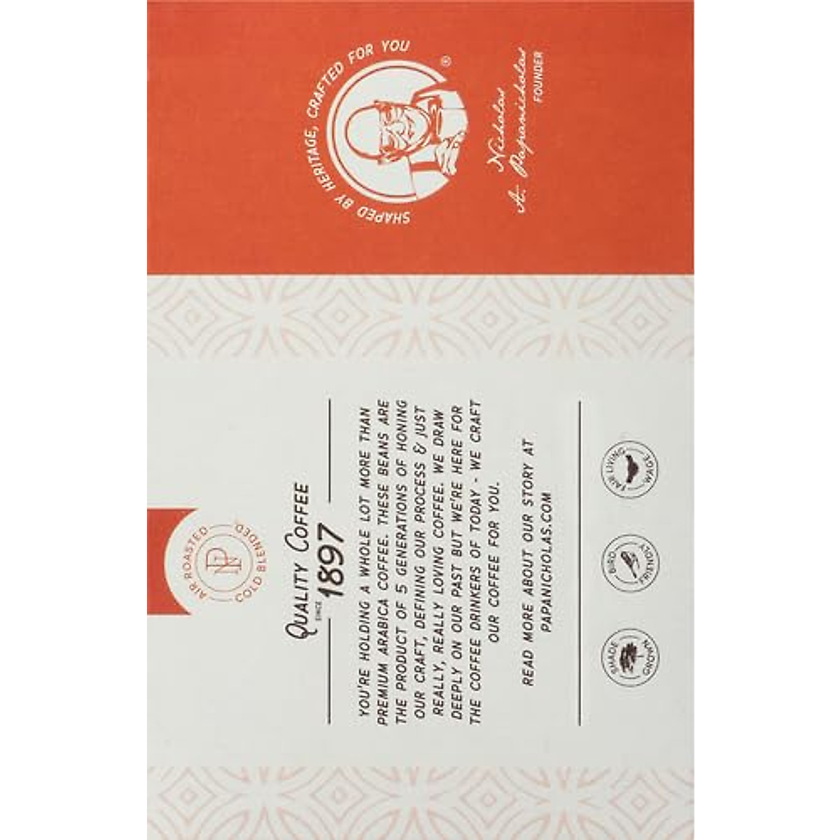 Papanicholas Coffee Single Serve Coffee Cups, Fits Keurig K Cup Brewers, Coffee Pods Hawaiian Islands Blend,12 Ounce